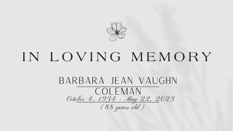 Barbara Jean Vaughn Coleman | Houston Daily