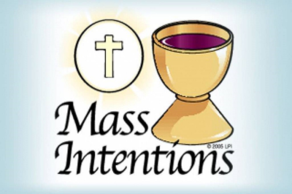 ST SEBASTIAN PARISH: Mass Intentions for the Week on November 15 ...