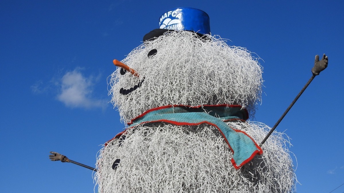 Flood control director on tumbleweed snowman: 'People think it’s a lot ...