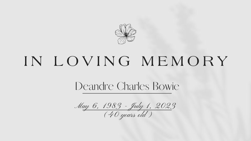 Deandre Charles Bowie | Houston Daily